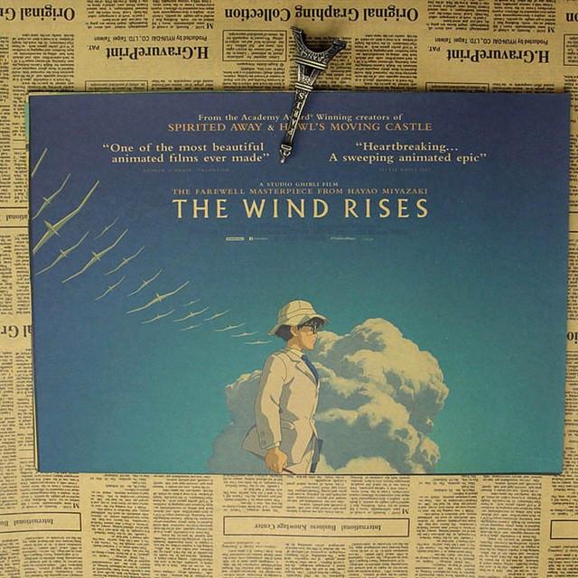 The Wind Rise Vintage Kraft Paper Posters
