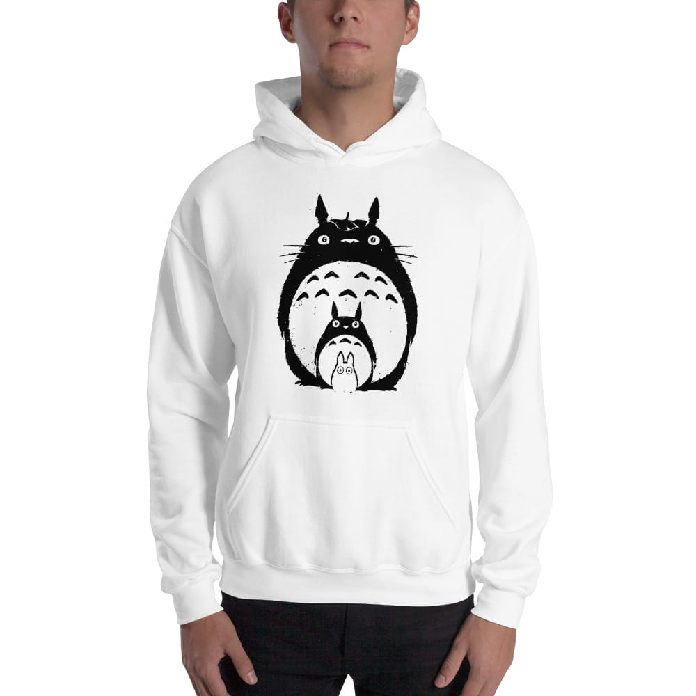My Neighbor Totoro Black & White Hoodie Unisex - Ghibli Store My Neighbor Totoro Black & White Hoodie Unisex - Ghibli Store