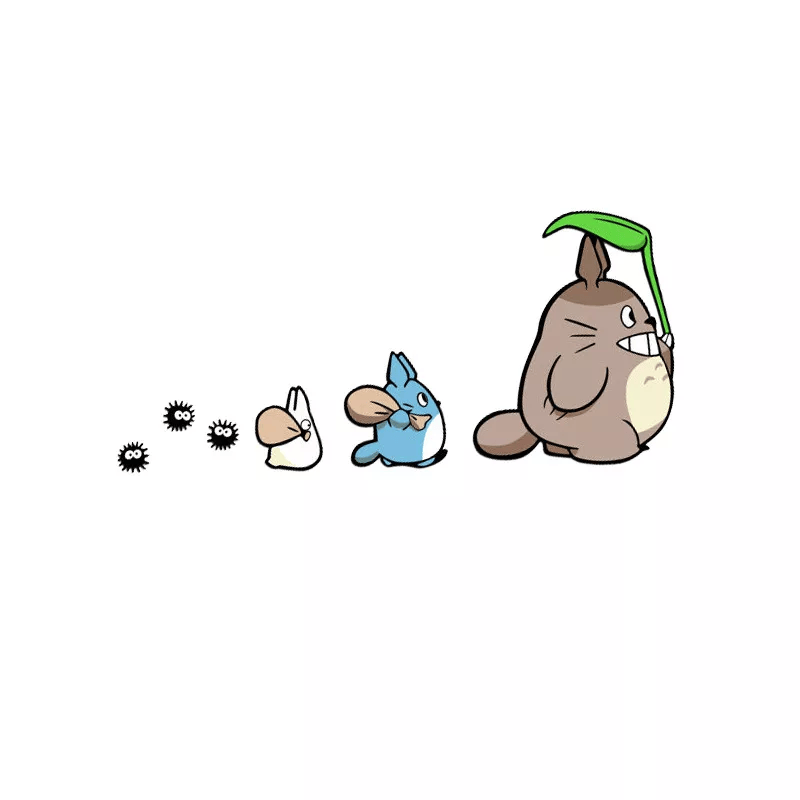 Totoro Family Parade Vinyl Waterproof Car Stickers - Ghibli Store