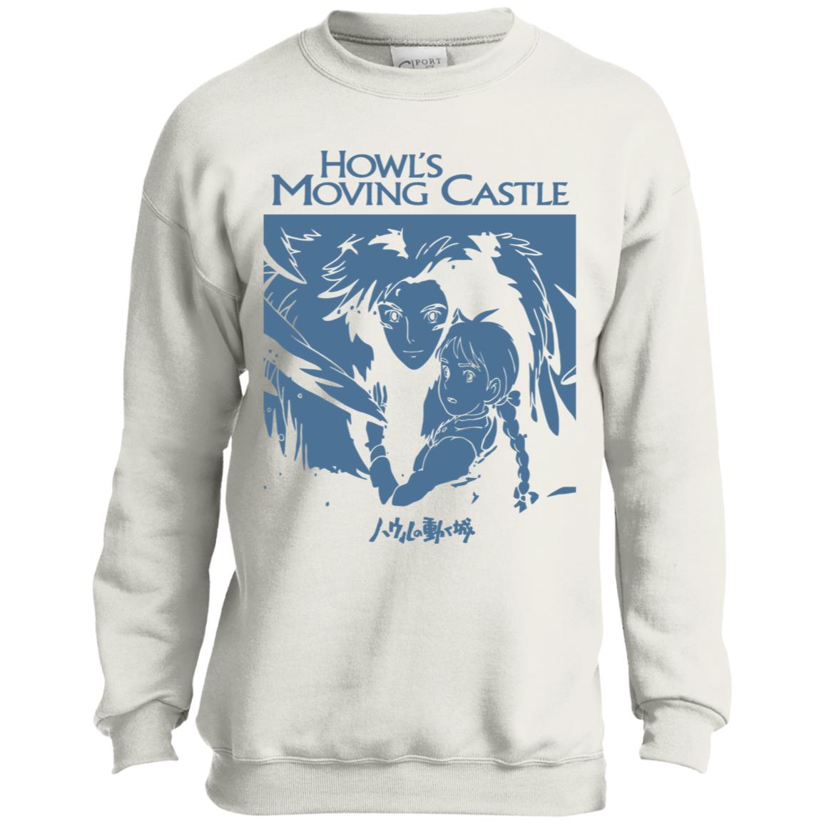 Howl's Moving Castle Black & White Sweatshirt for Kid - Ghibli Store