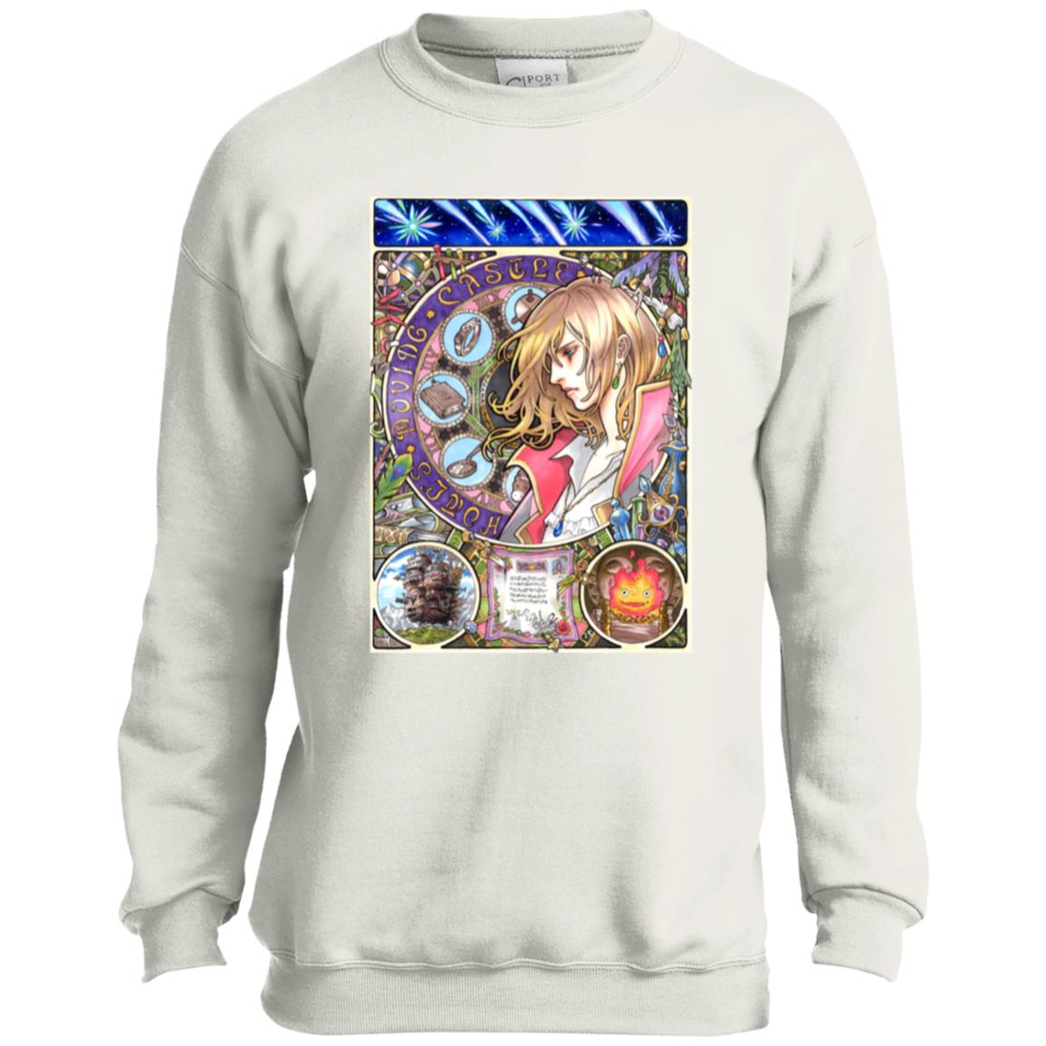 Howl Portrait Art Sweatshirt for Kid - Ghibli Store