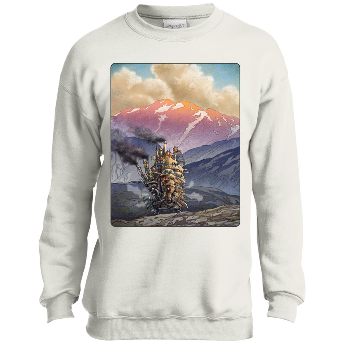 Howl's Moving Castle Landscape Sweatshirt for Kid - Ghibli Store