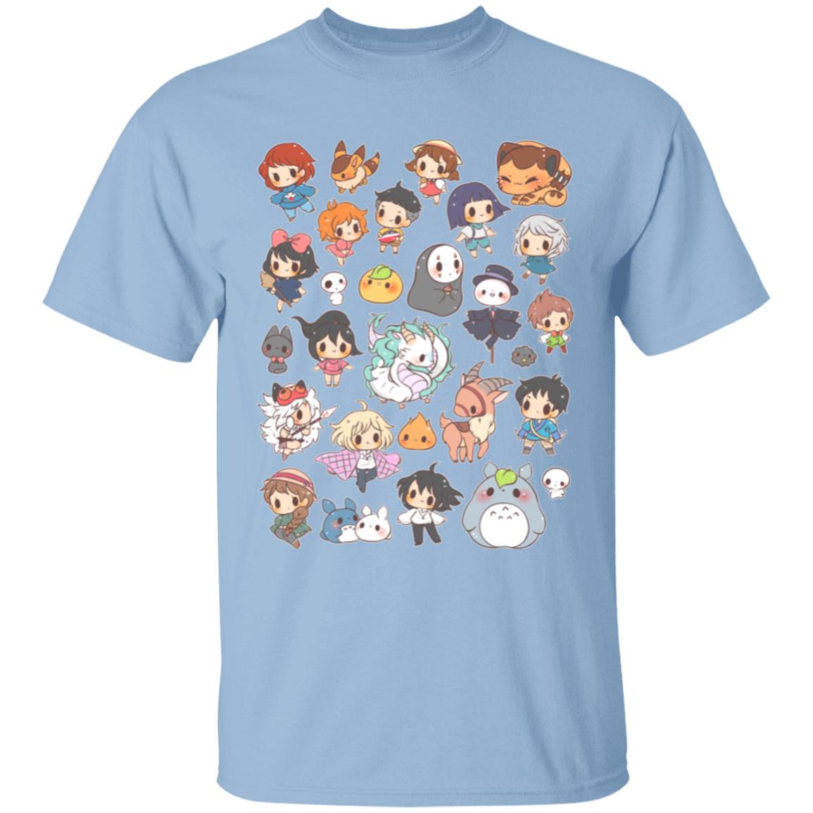 Ghibli Characters Cute Chibi Collection T Shirt for Kid - Ghibli Store